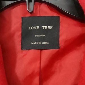 Love Tree | Jackets & Coats | Red Pea Coat By Love Tree Size Medium ...